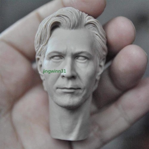 1/6 Leon Norman Stanfield Head Carving Unpainted White Sculpture for ...