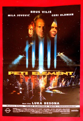 THE FIFTH 5TH ELEMENT 1997 LUC BESSON BRUCE WILLIS UNIQUE EXYU MOVIE ...