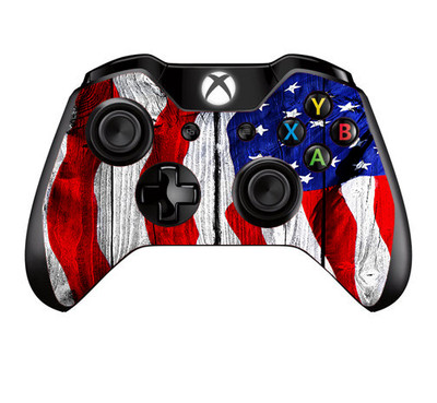 Skin Decal for Microsoft XBox One Controller / American Flag on Wood | eBay