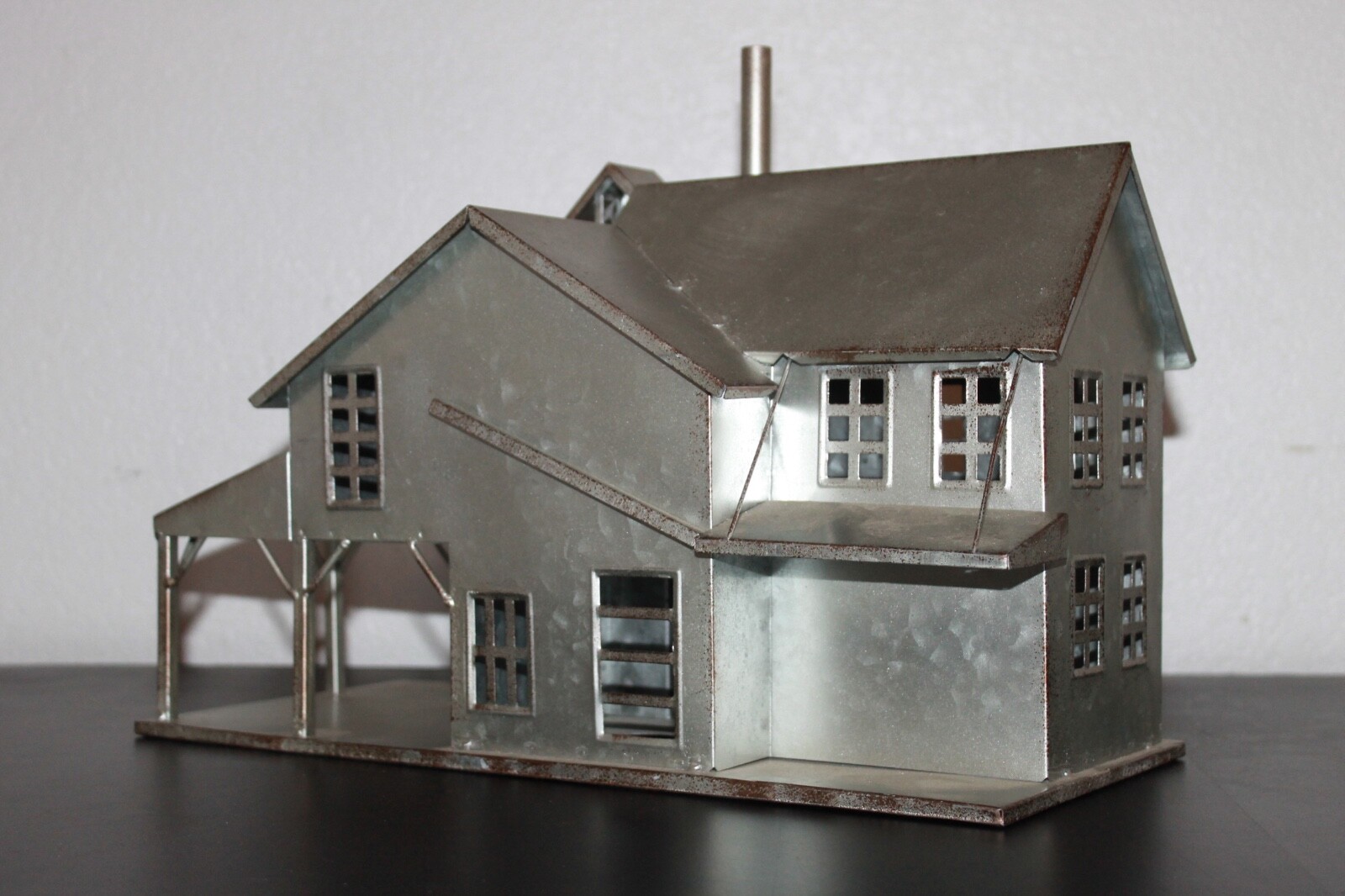 Ashland Fireside Christmas Tabletop Decor Metal Building Homes Store ...