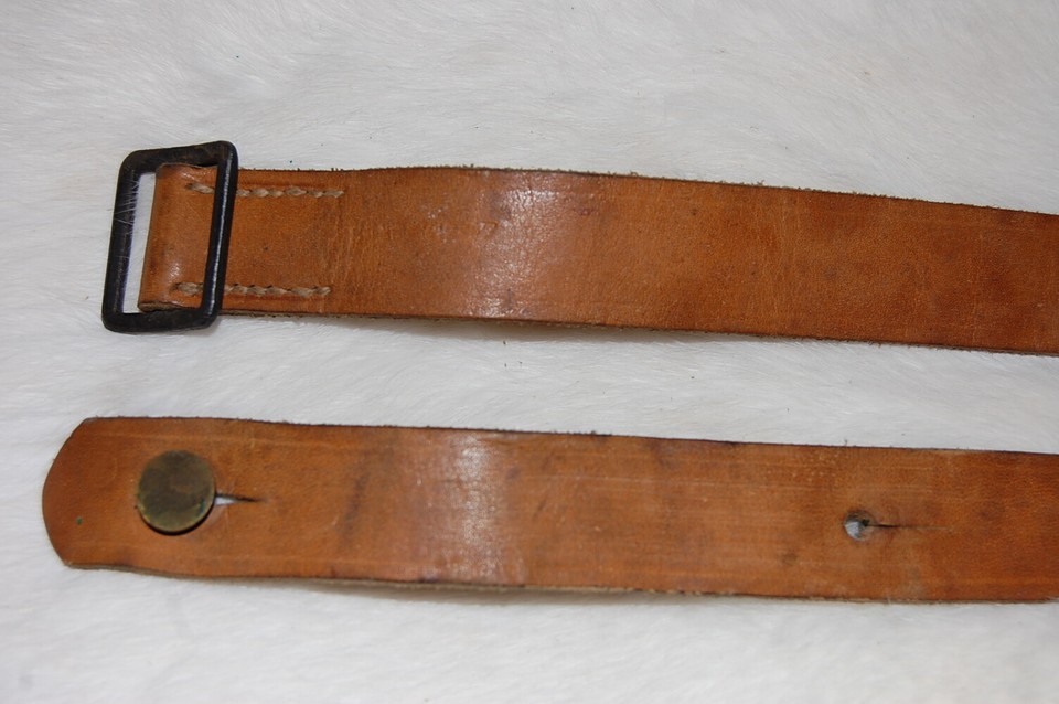 ORIGINAL GERMAN MILITARY LEATHER RIFLE SLING - USED SURPLUS | eBay