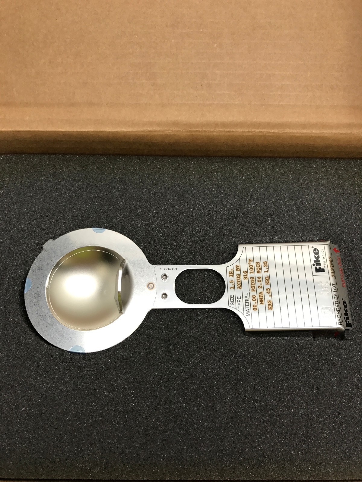 Fike Reverse Acting Rupture Disc Axius BT #7744 | eBay