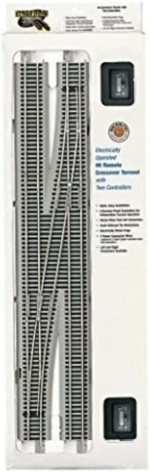 Trains - Snap-Fit E-Z TRACK #6 REMOTE CROSSOVER TURNOUT - RIGHT (1/Box ...