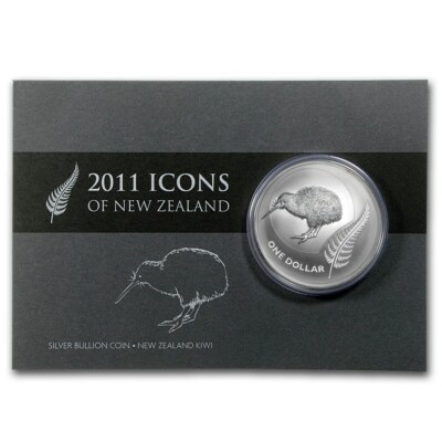 New Zealand - 2011 - 1 OZ Silver Coin- Kiwi Coins - Kiwi Fern | eBay