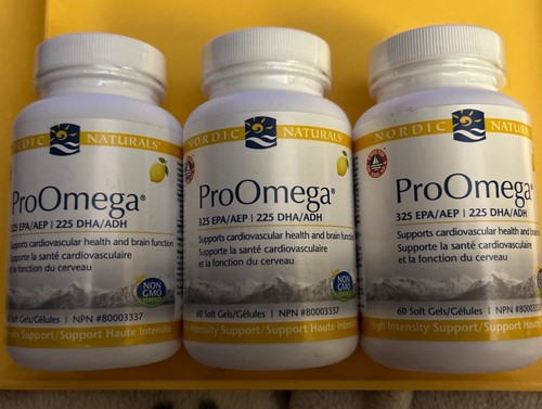 Nordic Naturals ProOmega 325 EPA/225 DHA/ADH 3 Bottles **Read** Total ...