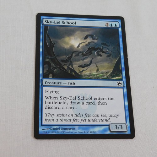 Sky-Eel School MTG 2010 Blue Creature Fish 44/249 Scars of Mirrodin ...