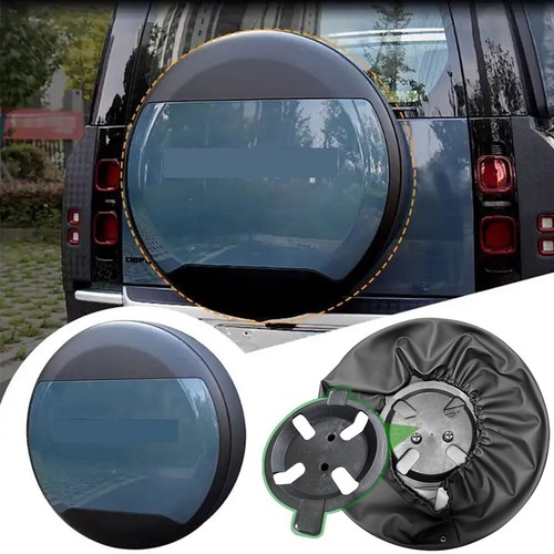 Blue Fixed Rear Spare Tire Protective Cover For LR Defender 110 2020 ...