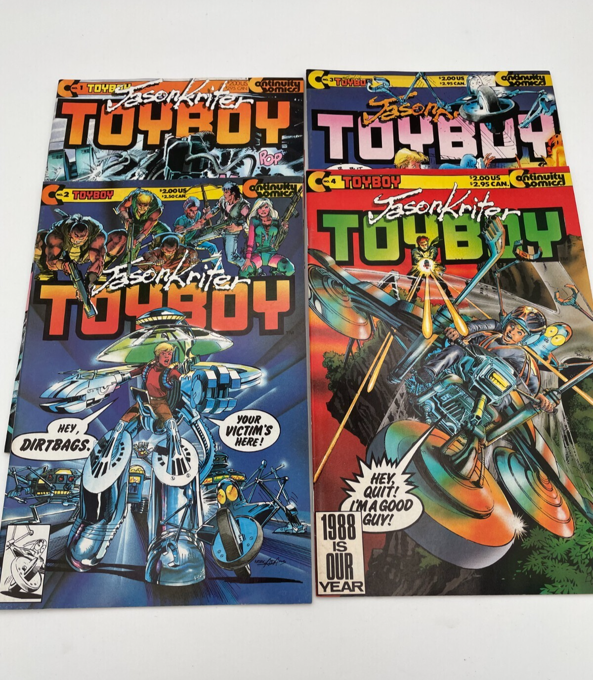 Jason Kriter Toyboy Run #1-4 Vintage 1988 Continuity Comics - Lot of 4 ...