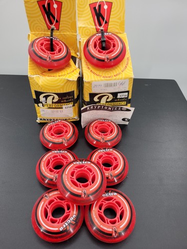 9pc INLINE SKATE WHEELS KRYPTONICS 72MM 82A Vectra 72 NOS open box | eBay