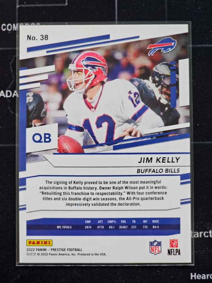 2022 Panini Prestige #38 JIM KELLY Buffalo Bills Football Card | eBay
