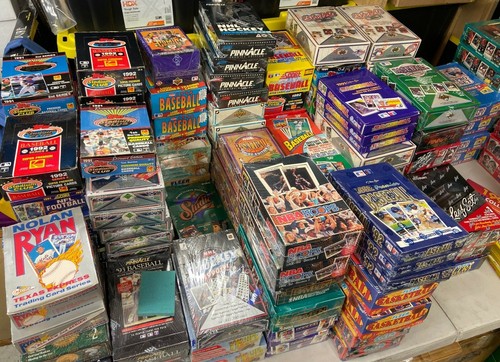 Fun Lot of 50 Unopened Old Vintage Baseball Cards in Wax Packs Huge ...