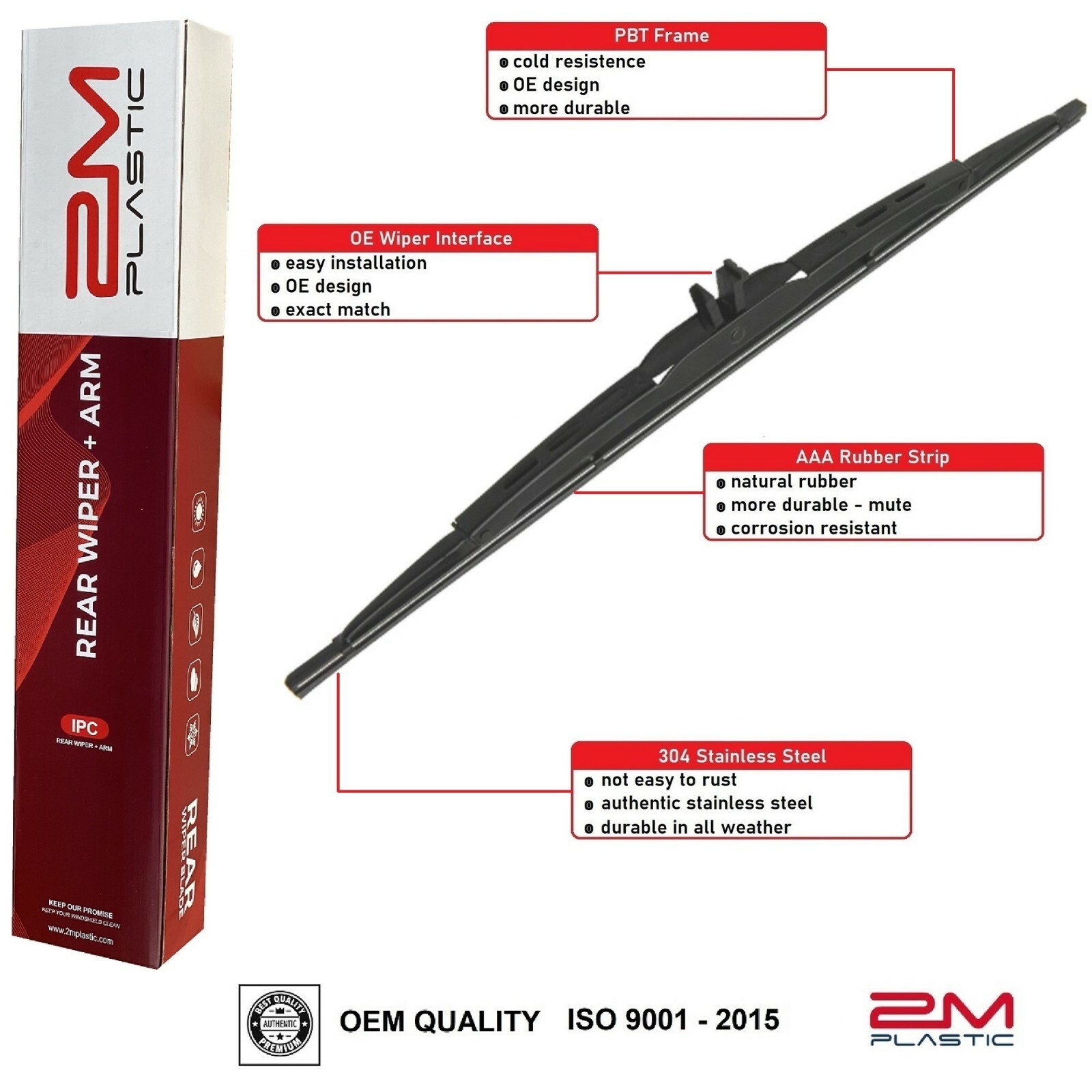 Rear Wiper Arm & Blade For VOLVO V60 2015 2016 31253232 31416692 OEM ...