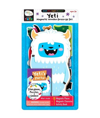 Target Bullseye Playground Christmas Benden Yeti Wooden Magnet Set | eBay