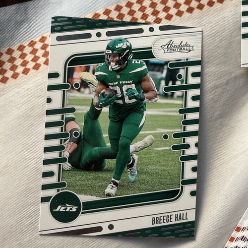 2024 Panini Absolute Green Parallel #84 Breece Hall New York Jets Color ...