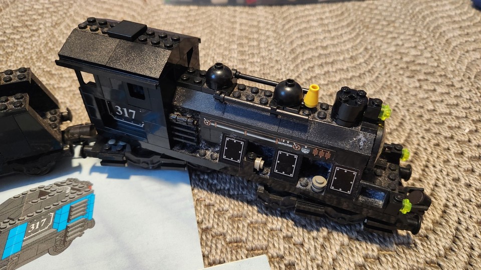 LEGO My Own Train #3741/3742 Large Locomotive & Tender Black | eBay