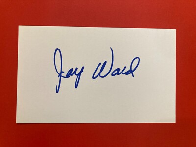 Jay Ward Signed Autograph Index Card- Cincinnati Reds- Chunichi Dragons ...