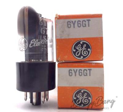 2 General Electric 6Y6GT/VT-168A Beam Tetrode Audio Power Audio Vacuum ...