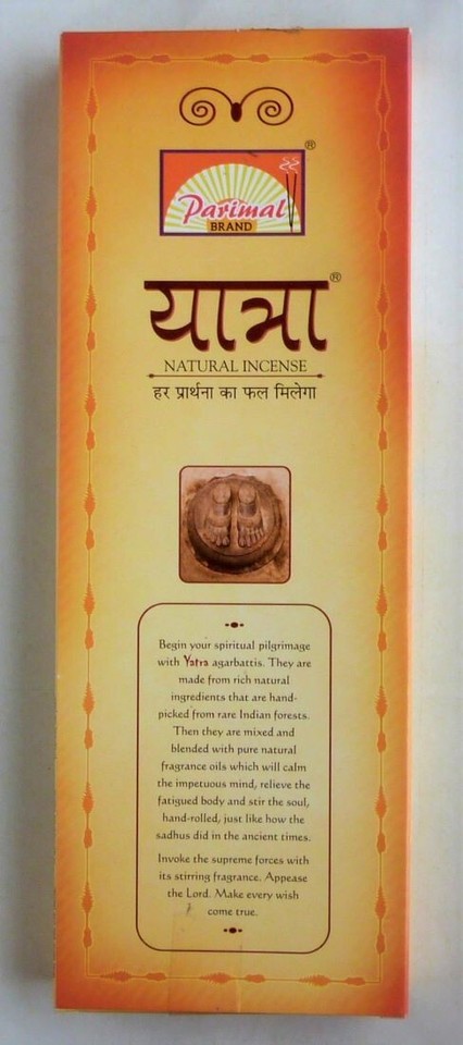 (60g X 3 Pack) 180g PARIMAL YATRA Natural incense sticks Indian Masala ...