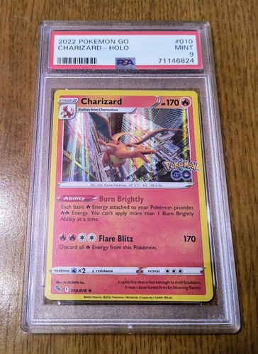 🔥Charizard Pokemon GO Holo Card PSA 9 MINT # 010/078 RARE (2022 ...