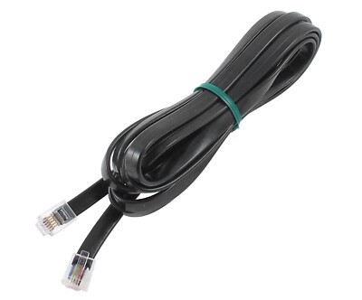 Câble Téléphonique RJ11 2M 6P6C Noir Téléphone Modem Fax ADSL Internet ...