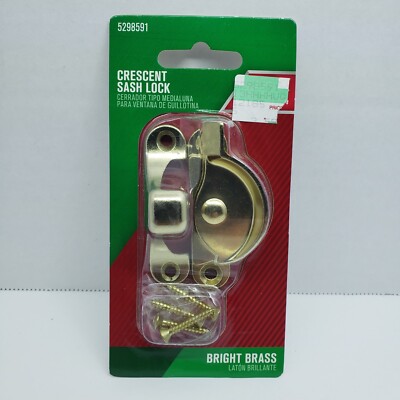 ACE Crescent Sash Lock Bright Brass #5298591 | eBay