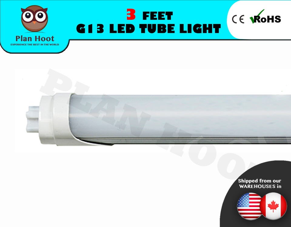 F30T8 F30T12 Replacement LED Tube Light 3 Feet (35.67") 15 Watt Milky ...