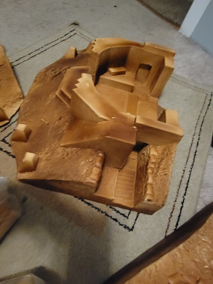 Vintage Toy Soldier Company war reenactment setup with green soldiers ...