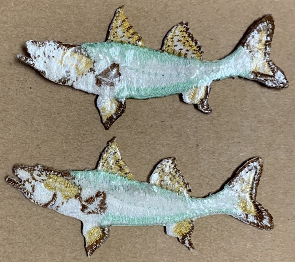 Vintage Embroidered Fish Walleye patch sew iron on 1980's 1990s fishing ...