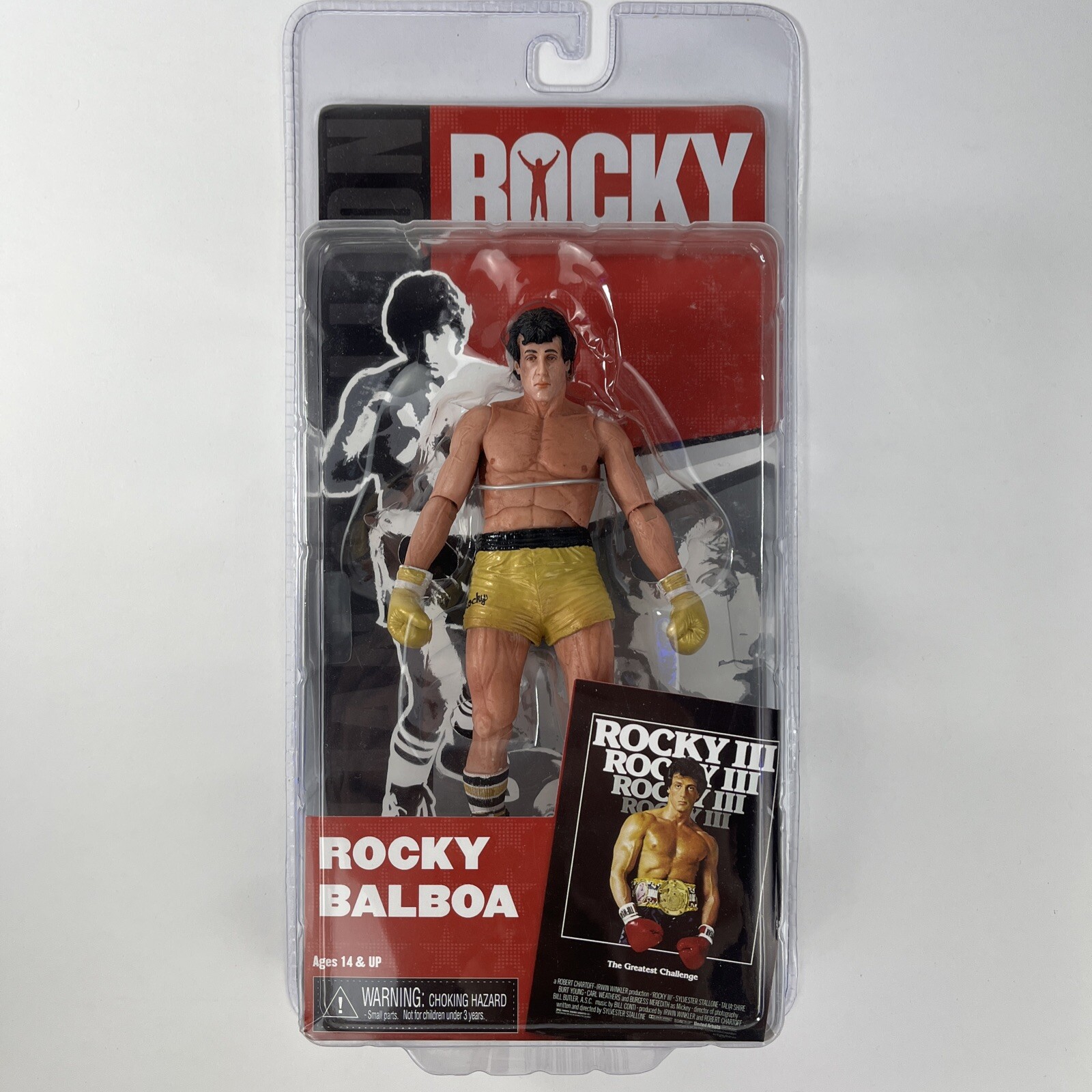 ROCKY III Rocky Balboa NECA Action Figure Gold Trunks Sylvester ...