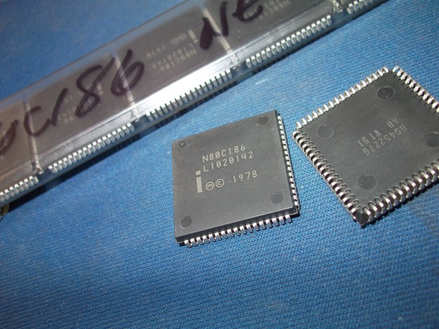 CPU N80C186 Intel Vintage PLCC Chip RARE 80c186 for sale online | eBay