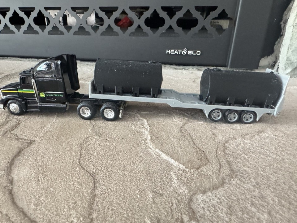 1/64 42' TENDER SILVER FRAMED Drop DECK TRAILER - 2 Tanks & 2 Totes ...