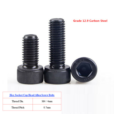 M4 / 4mm Hex Socket Cap Head Allen Screw Bolts,Length 4-150mm,Hight ...