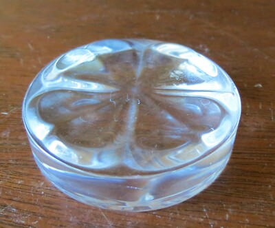 Steuben Four Leaf Clover Puck Hand Chiller Paperweight Signed | eBay