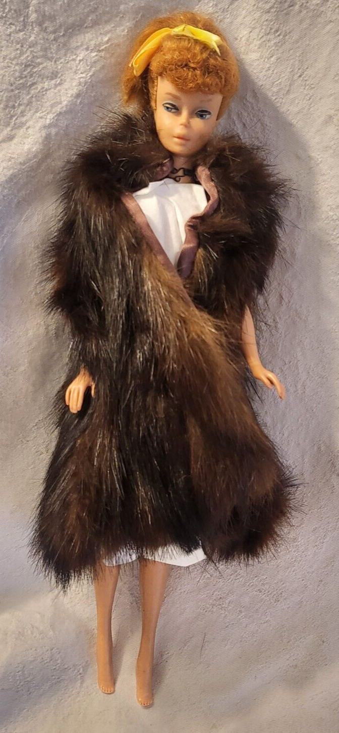 Vintage Real Mink Fur Doll Coat for Fashion Barbie | eBay