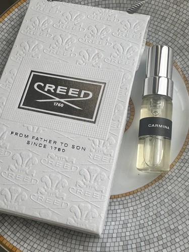 CREED CARMINA SAMPLE Eau De Perfume CREED GIFT BAG. Glass CREED Spray 3 ...