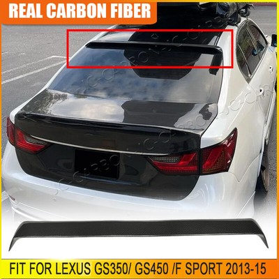 REAL Carbon Fiber Rear Roof Spoiler Top Wing for Lexus GS350 GS450 F ...