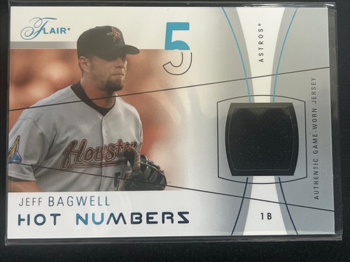 JEFF BAGWELL 2004 FLAIR HOT NUMBERS GAME USED JERSEY /250 HN-JEB | eBay