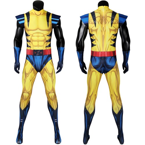 X-men '97 Wolverine James Howlett Jumpsuit Cosplay Mask Costume Suit ...