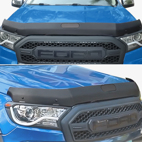 Matte Black Bonnet Protector Guard for Ford Ranger & Everest 2015-2022 ...