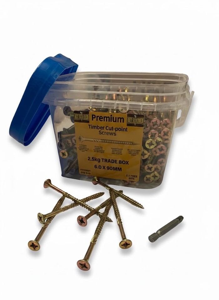 TIMBER SCREWS, WOOD SCREW, FAST START CUT POINT, ZINC, 5.0 x 50mm | eBay UK