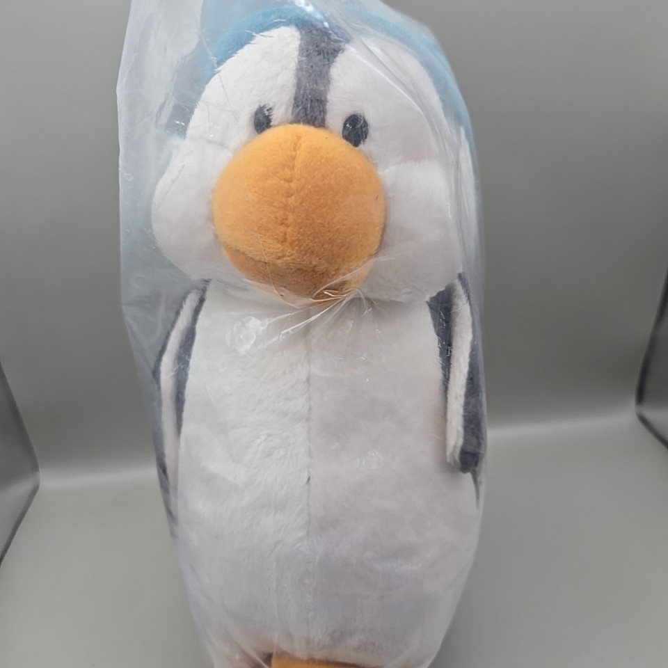 NEW RARE Bohs Penguin In Nightcap Soft Plush Toy Hard To Find Smarter ...