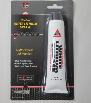 AGS WL-1 Lith-Ease 1.25 Ounce Tube White Lithium Grease | eBay