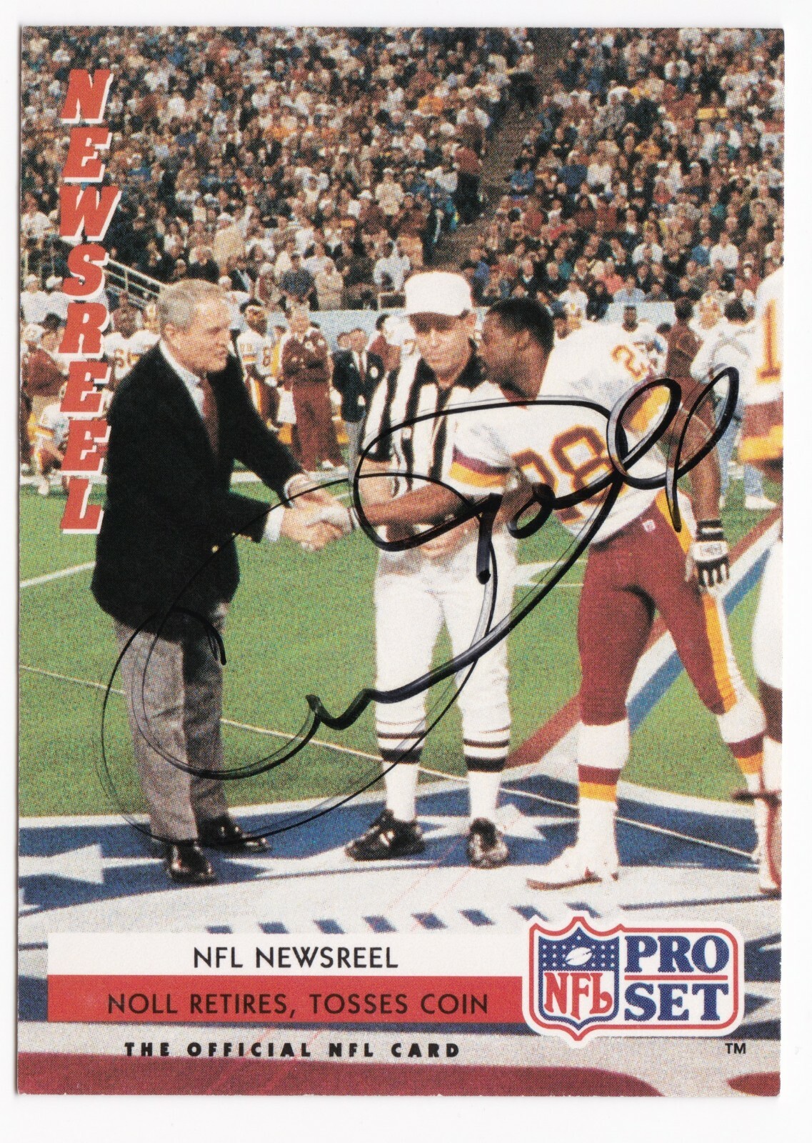 Authenticated Chuck Knoll Autograph On A 1992 Pro Set - Pittsburgh ...