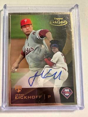 K105,576 - 2016 Topps Gold Label Framed Auto Gold Frame #GLFAJE Jerad Eickhoff | eBay