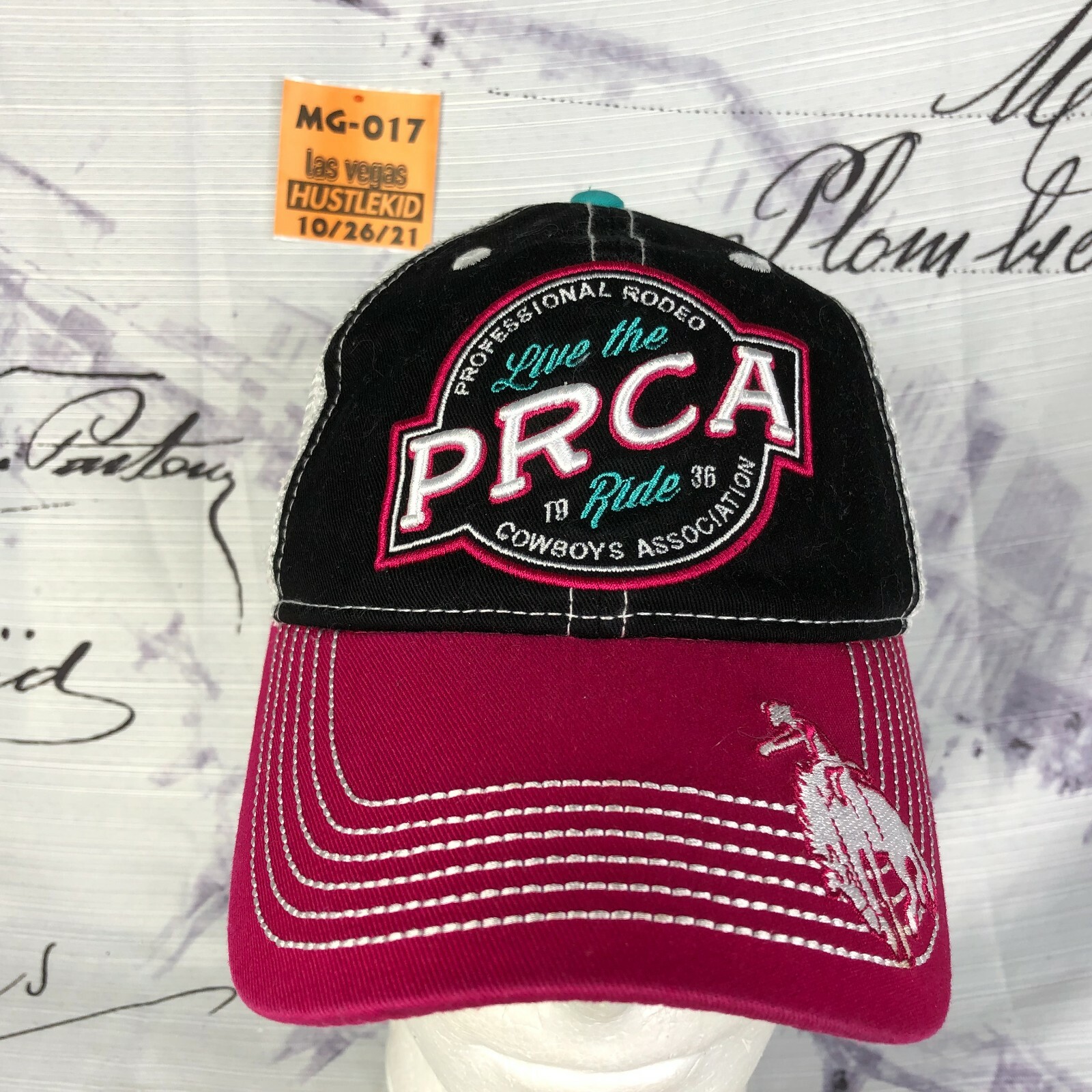 Genine Live Bull Ride PRCA 50th COWBOY Rodeo Cap Hat … - Gem