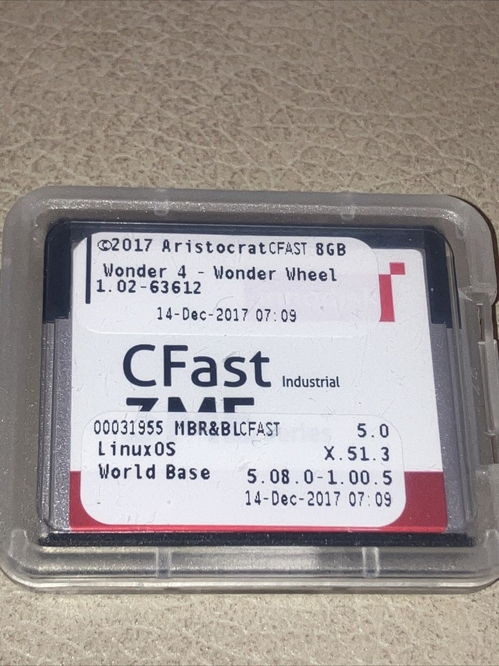 ARISTOCRAT Wonder 4 Wonder Wheel MK8 SOFTWARE Slot machine game MK7 ...