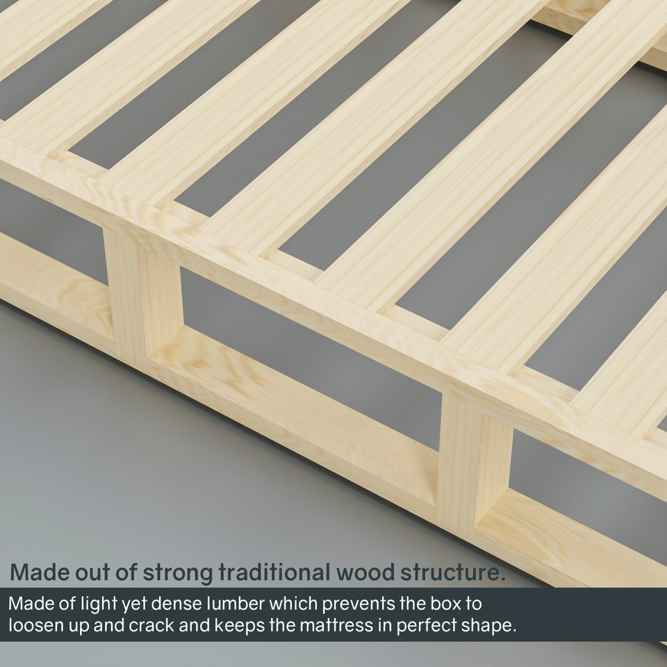 Continental Sleep, 8-Inch/4-Inch Wood Box Spring/Foundation For ...