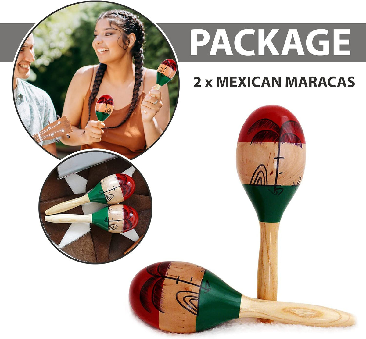Mexican Maracas Instrument