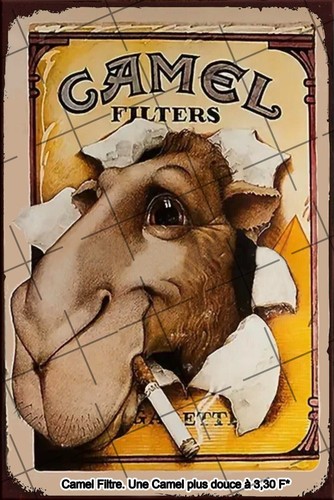 Metal Sign- Camel Filters Retro Vintage Shed Garage Man Cave Wall Art ...