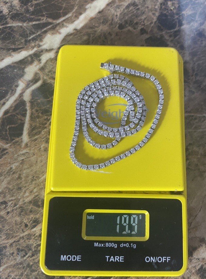 Icebox Diamond Pendant & Chain | eBay